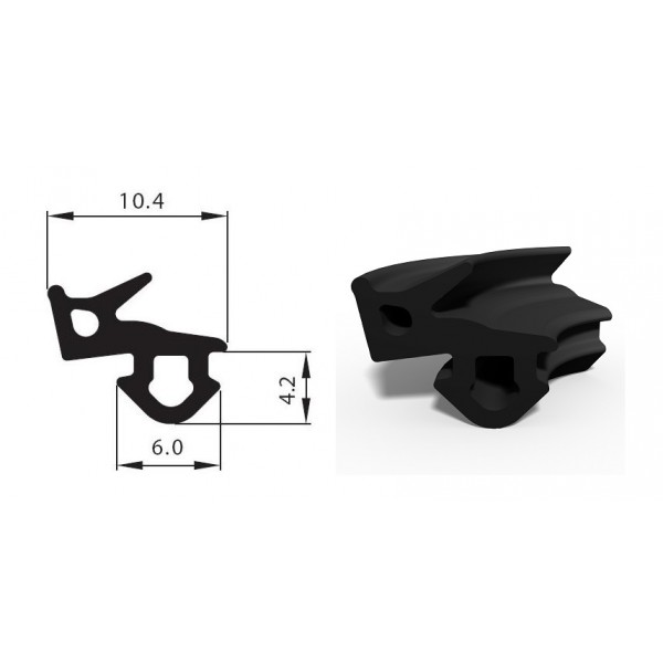Uszczelka uszczelki do okna okien pcv okienna gumowa epdm Veka S-1126